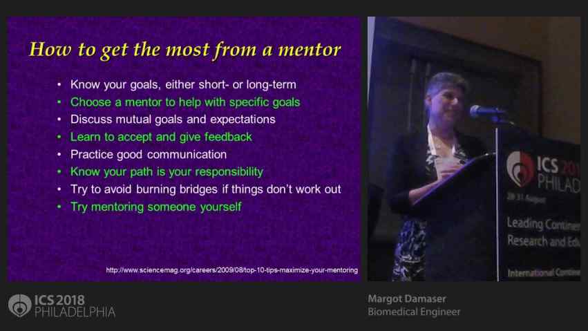 ICS | Margot Damaser Mentor Lecture